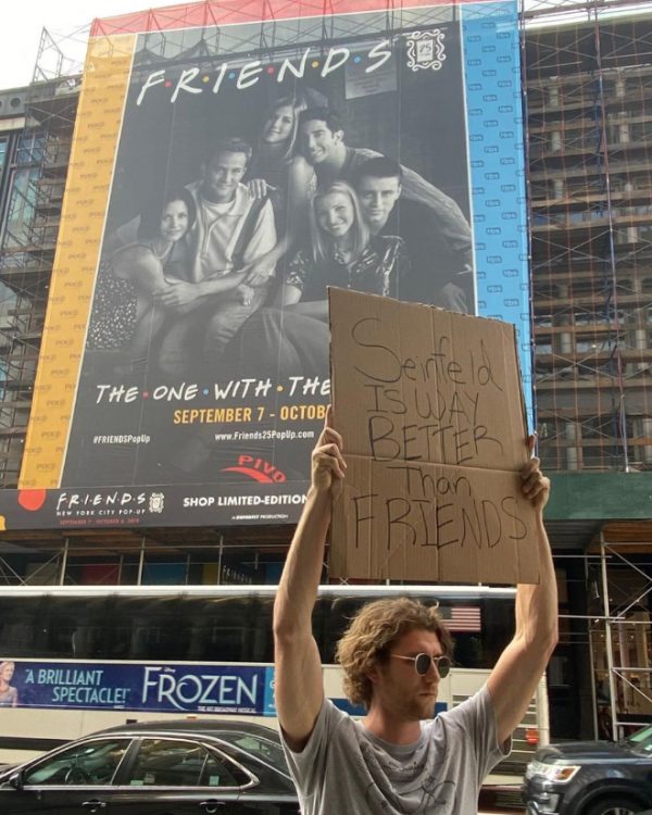 This Brave Man Protests Annoying Everyday Things With Funny Cardboard ...